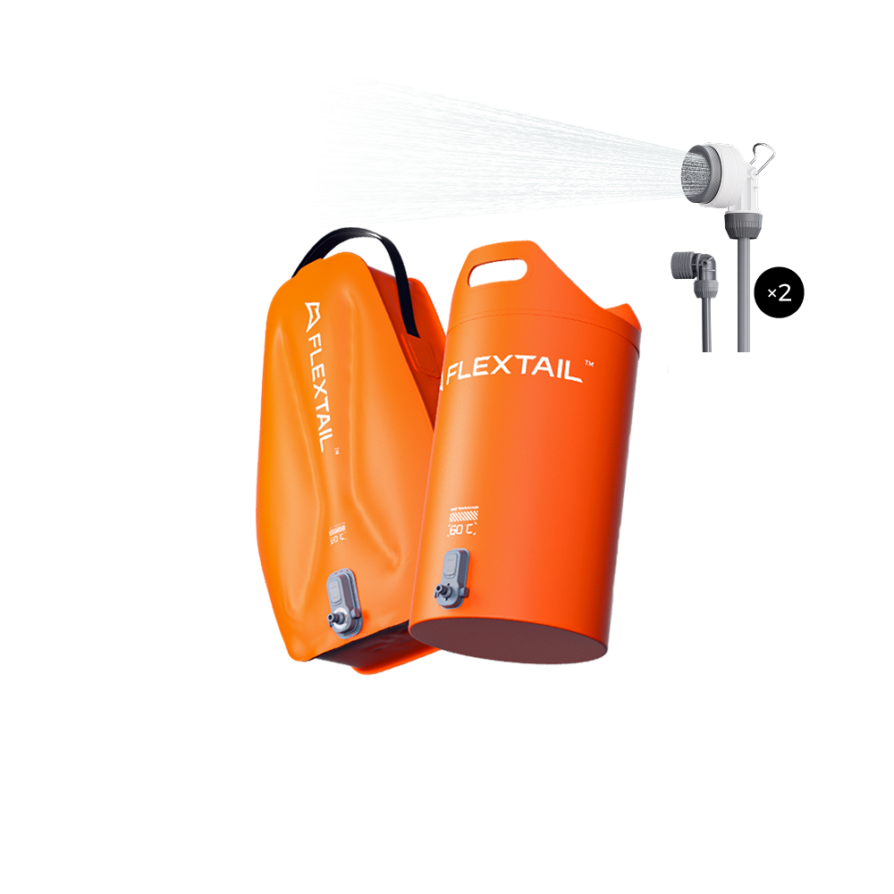 FLEXTAIL TINY SHOWER BUCKET & BAG —— Your On the Go Shower Station