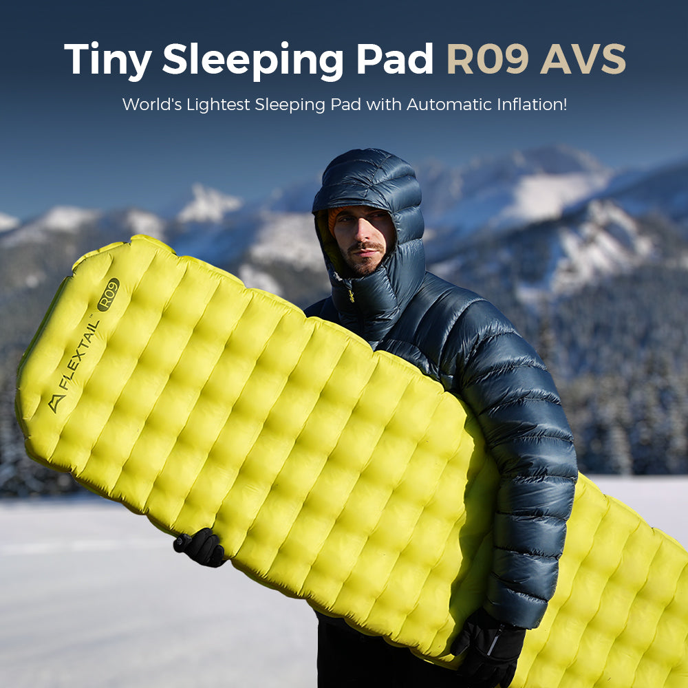 FLEXTAIL Tiny Sleeping Pad R09 AVS-World's Lightest Sleeping Pad with ...