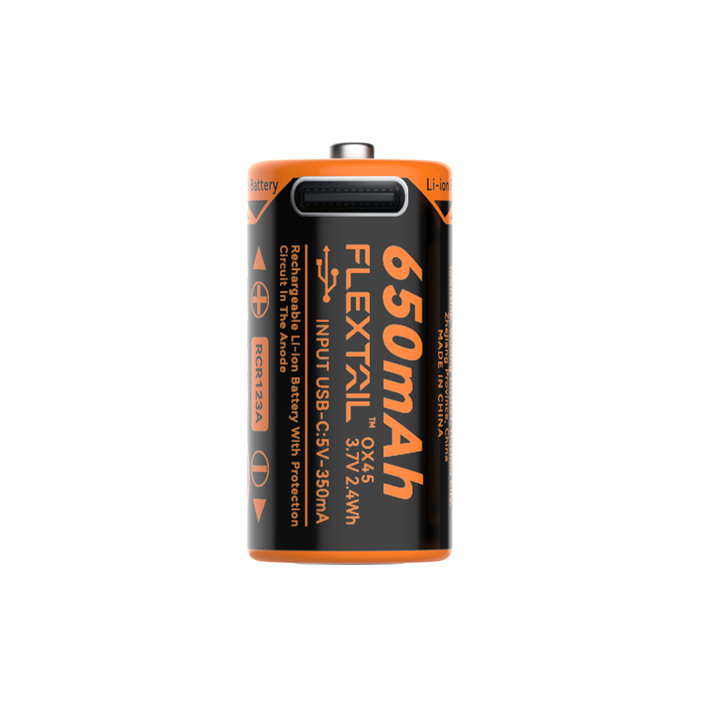 ZERO BATTERY 650CHT | RCR123A Li-ion Battery - Flextail