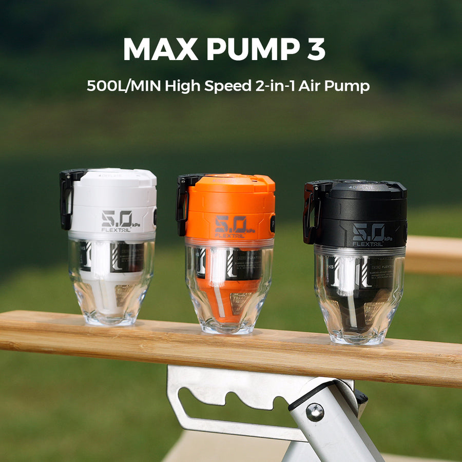FLEXTAIL MAX PUMP 3 - Best Camping Pump Gear | Inflate Faster, Camp Smarter